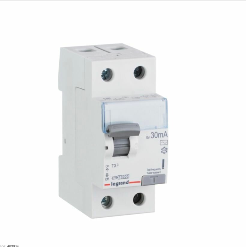 УЗО Legrand TX3 2P 40А 300мА тип (AC) 403039