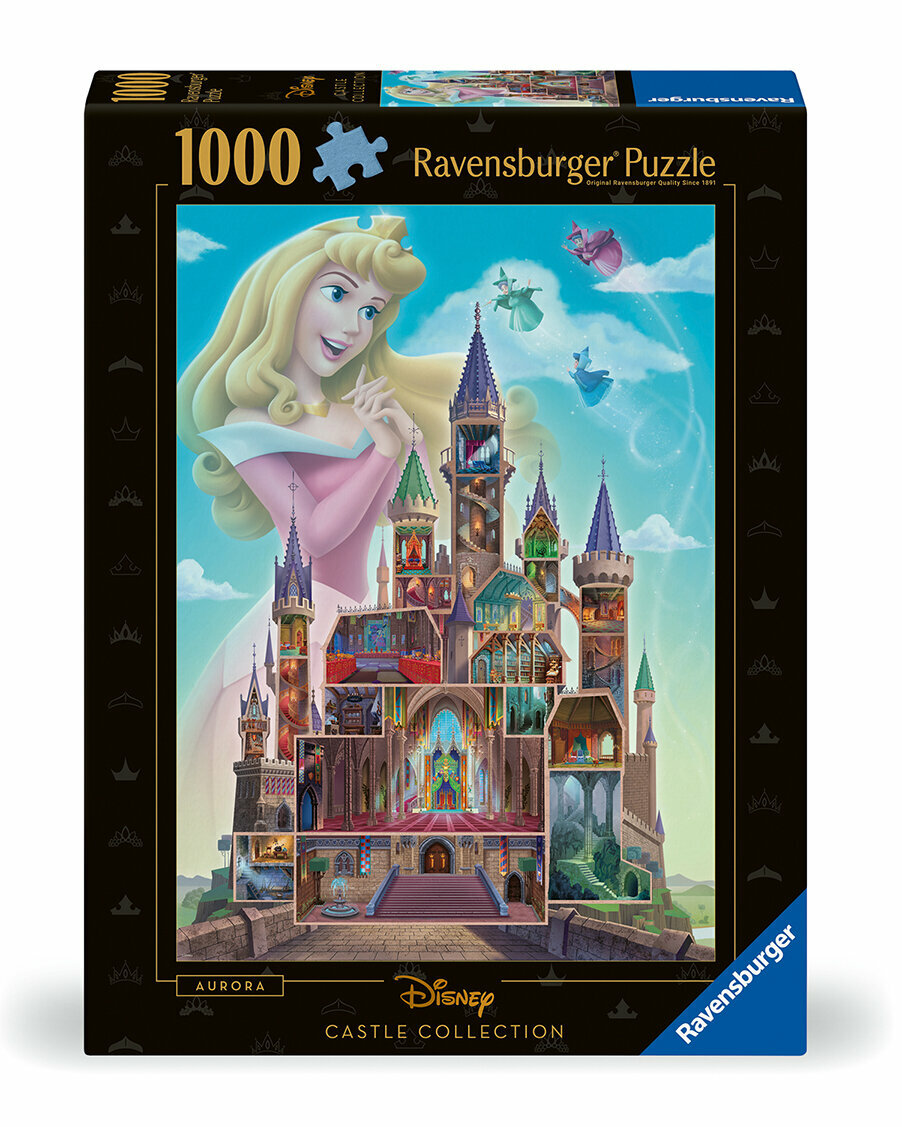 Пазл для взрослых Ravensburger 1000 деталей, элементов: Disney. Дворец Авроры