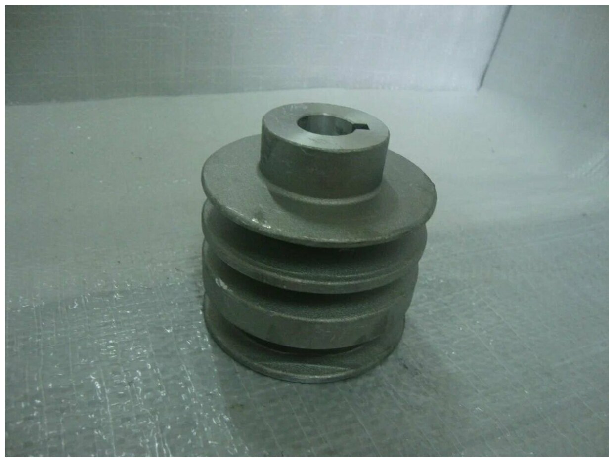 Шкив 19 мм ведущий 3-х ручейковый (мотоблока Каскад)