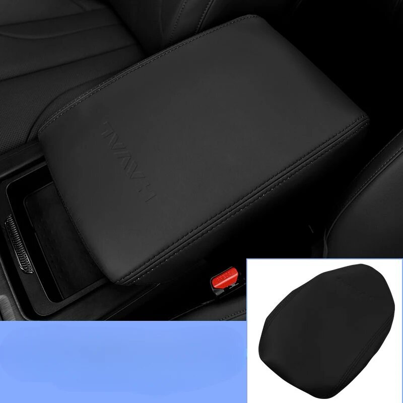 Для Haval H9 2024 2025 автомобильный Стайлинг подлокотник кожаный чехол чехол переключения передач подлокотник защитный чехол аксессуары BLACK