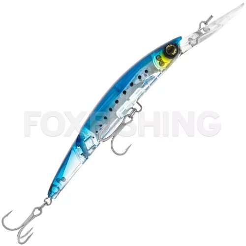 Воблер Yo-zuri Crystal 3D Minnow Deep Diver Jointed 130F 13см. 25гр. GHIW до 4м. floating