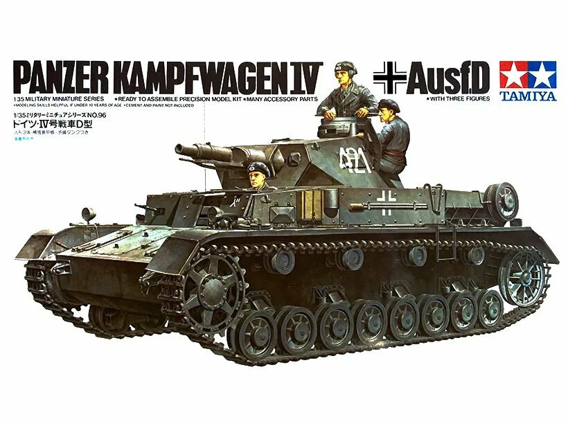 Модель Tamiya 35096 1/35 Panzer Kampfwagen IV Ausf. D. Д.