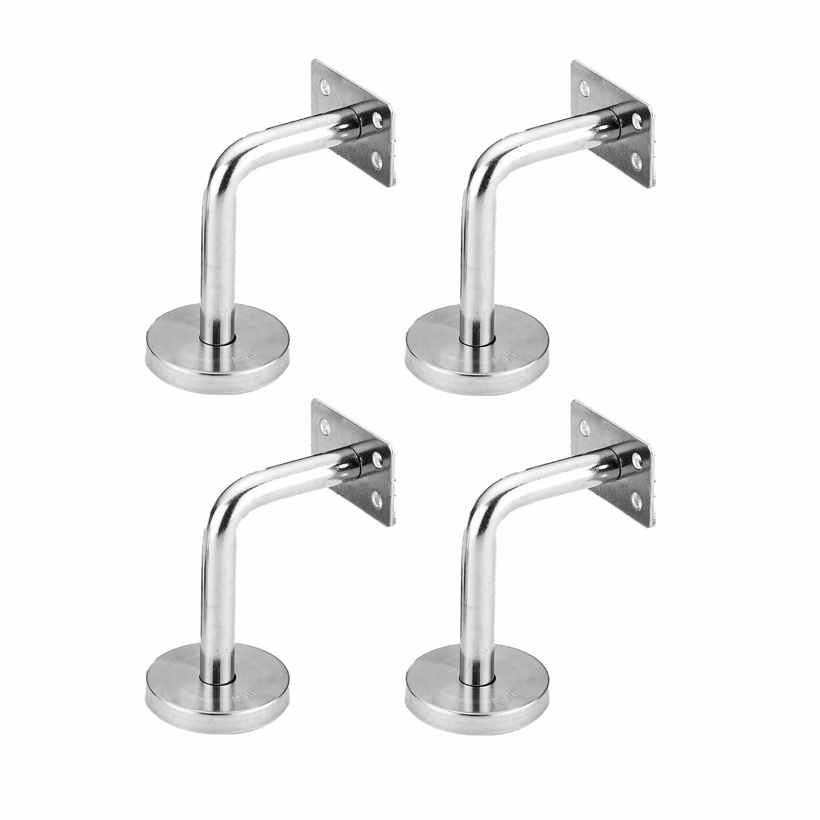 4 шт. кронштейна для крепления поручней лестницы на стену из нержавеющей стали, сверхпрочные