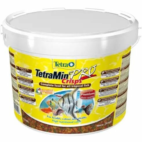 TetraMin Crisps корм-чипсы для всех видов рыб 10 л (ведро)