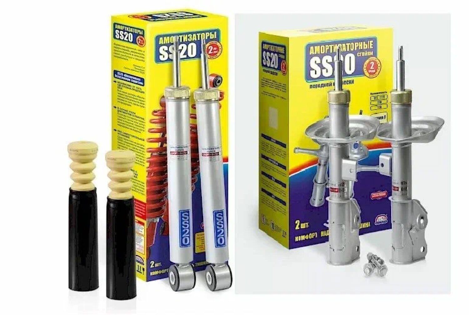 Для а/м LADA Vesta CROSS, LADA Vesta SW CROSS Амортизаторы 4 шт. Комфорт оптима