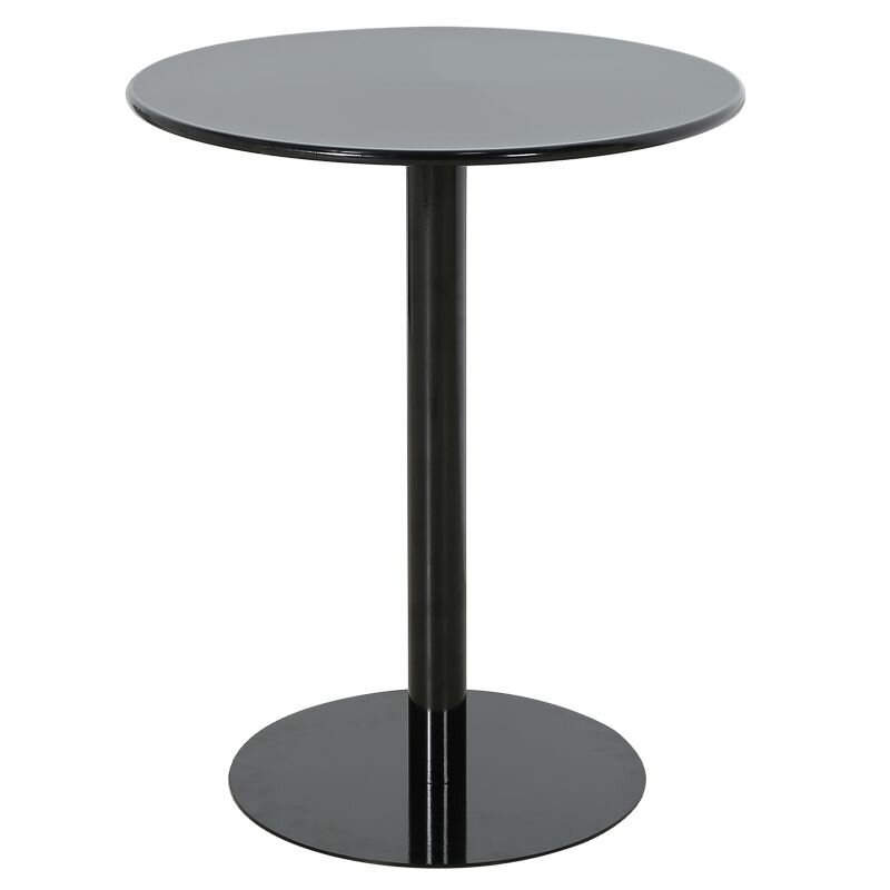 Журнальный столик, круглый металлический стол для переговоров, подходит для кабинета и балкона, 60*60*73 см