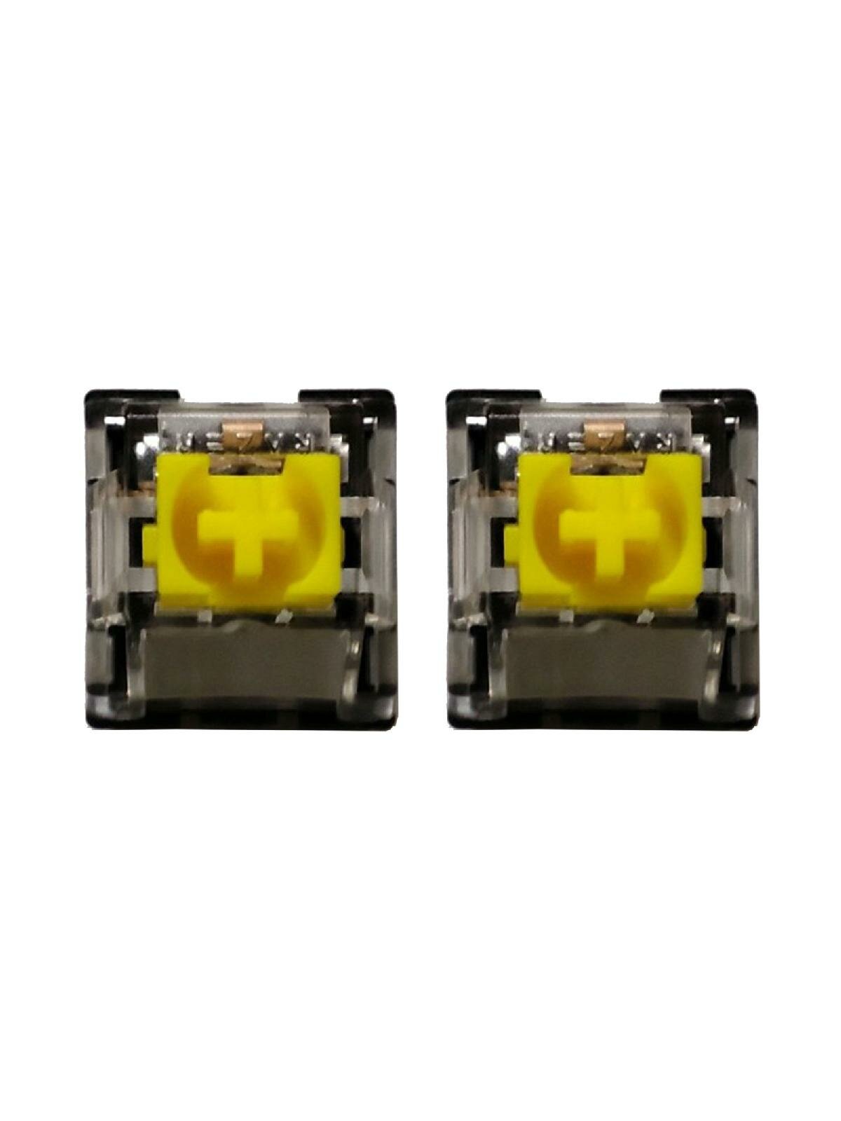 2Pcs RGB Yellow Axis Switches for Blackwidow V3 Pro Gaming Keyboards Cross Shaft Switch for Mechanical Keyboard
