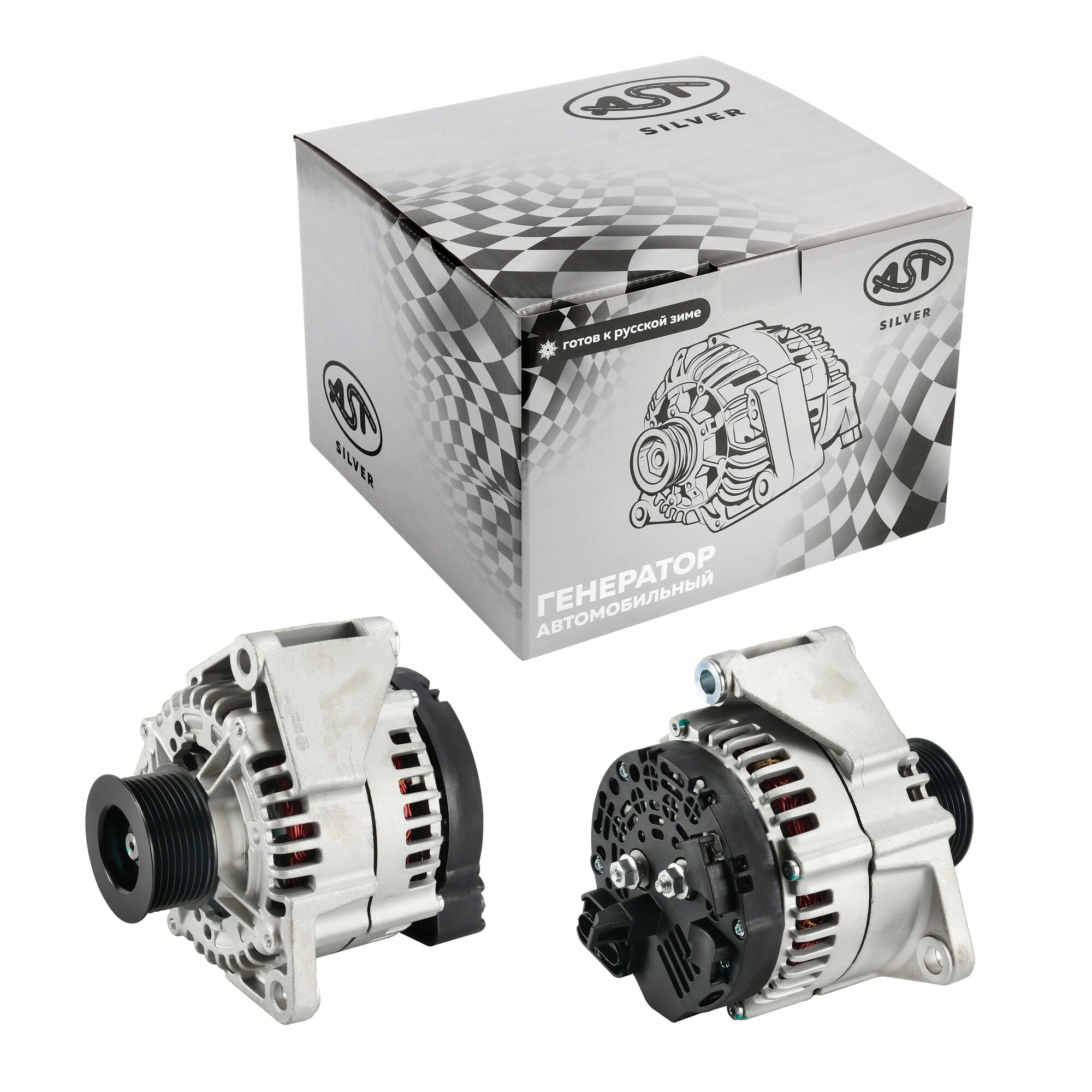 Генератор HOWO T5G MC11/MC13 28V-80A 2 контакта AST Silver