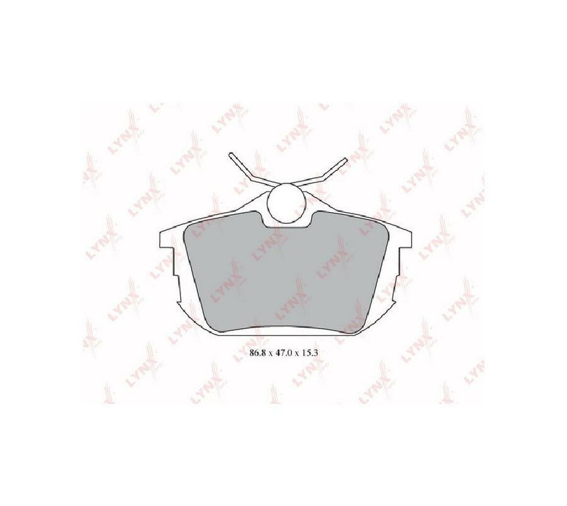 Колодки тормозные для автомобилей LYNXauto BD5523 (запчасти и комплектующие)
