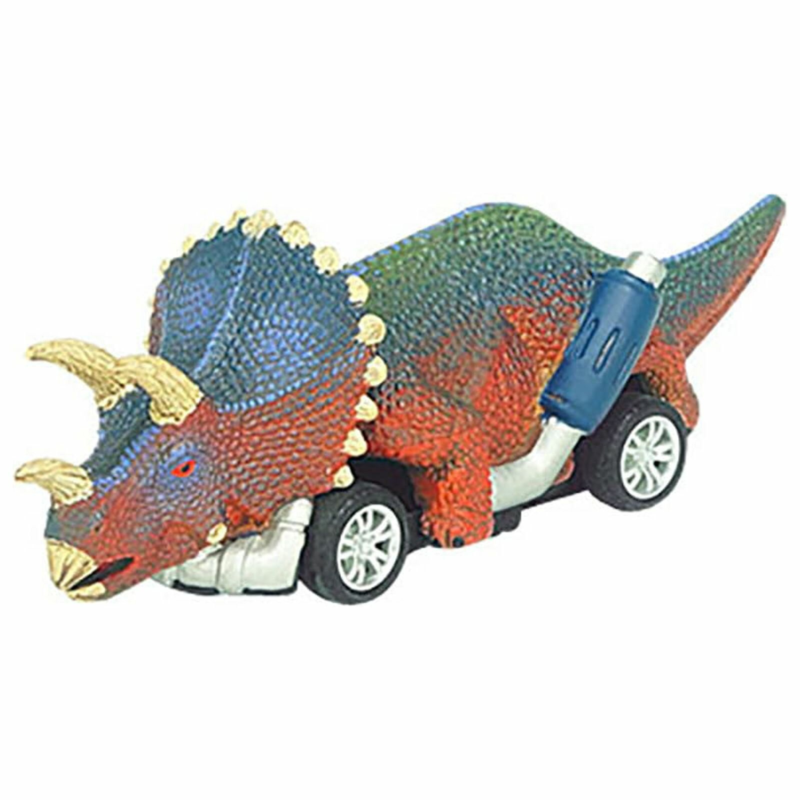 Игровая модель динозавра натяжной машины, длинный Трицератопс, 6 машинок разных видов динозавров, размер 13X4X4 см, вес 45г, натяжная машина с большими колесами, для детей 3-9 лет, подарок на Рождество, скидка до 50%, цена до 10 долларов