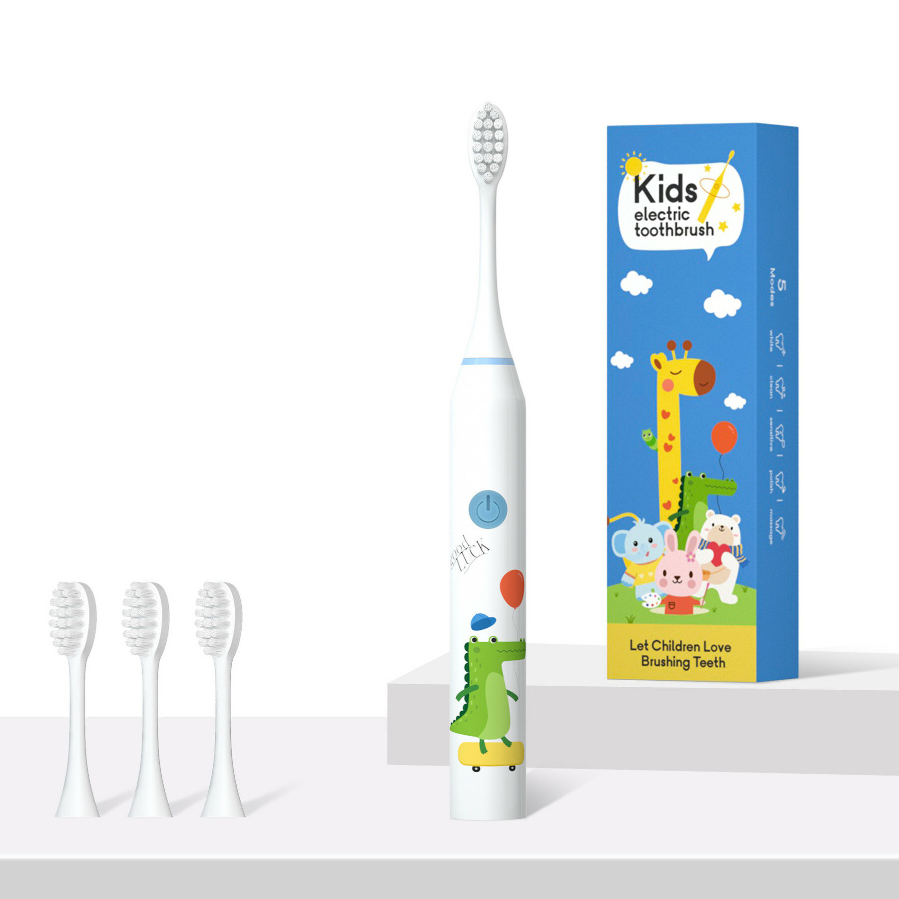 Электрическая зубная щетка "Sonic Toothbrush", детская, с таймером смены области чистки