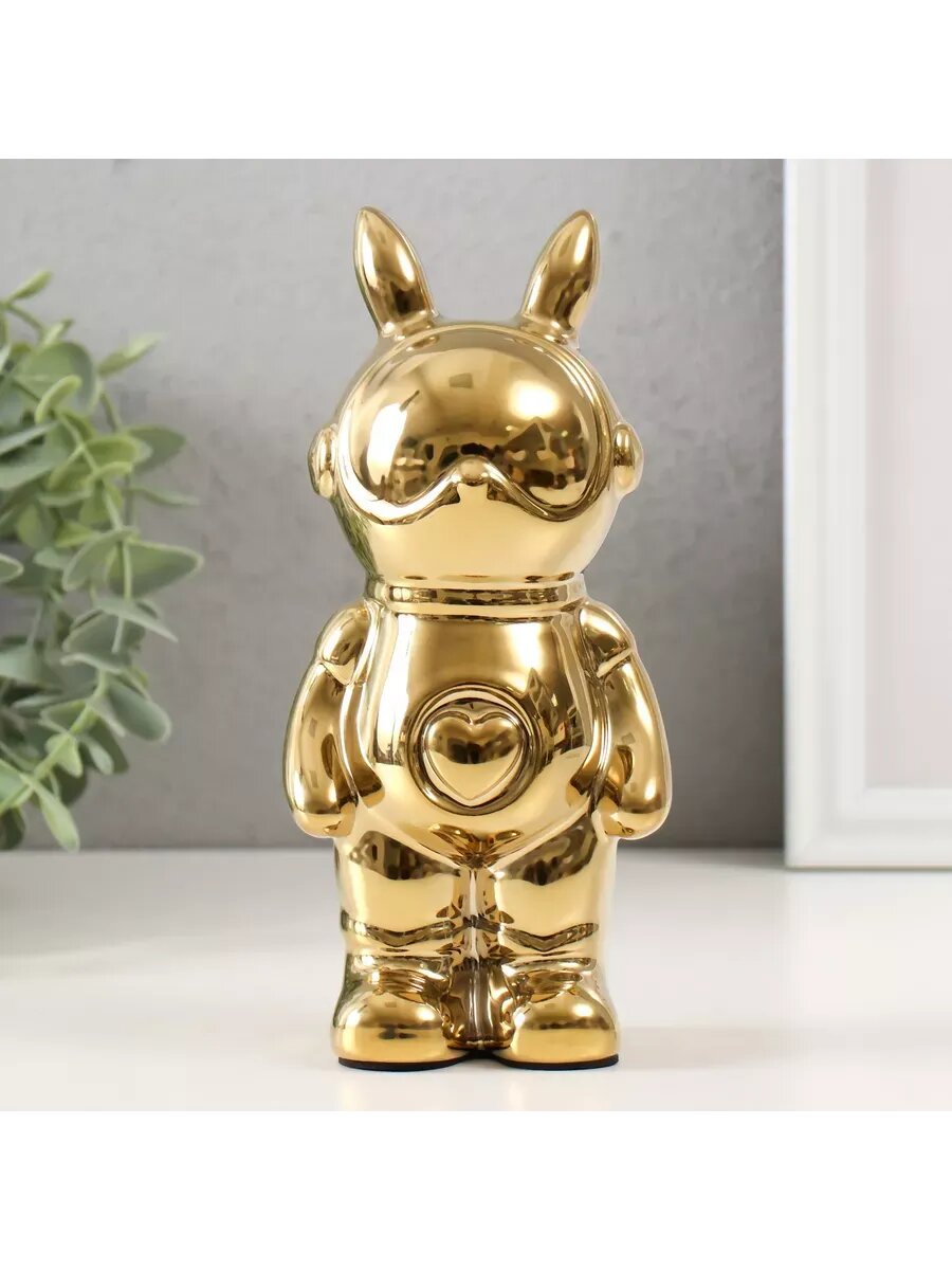 Копилка для денег Кролик-космонавт 6 х 8,5 х 18 см