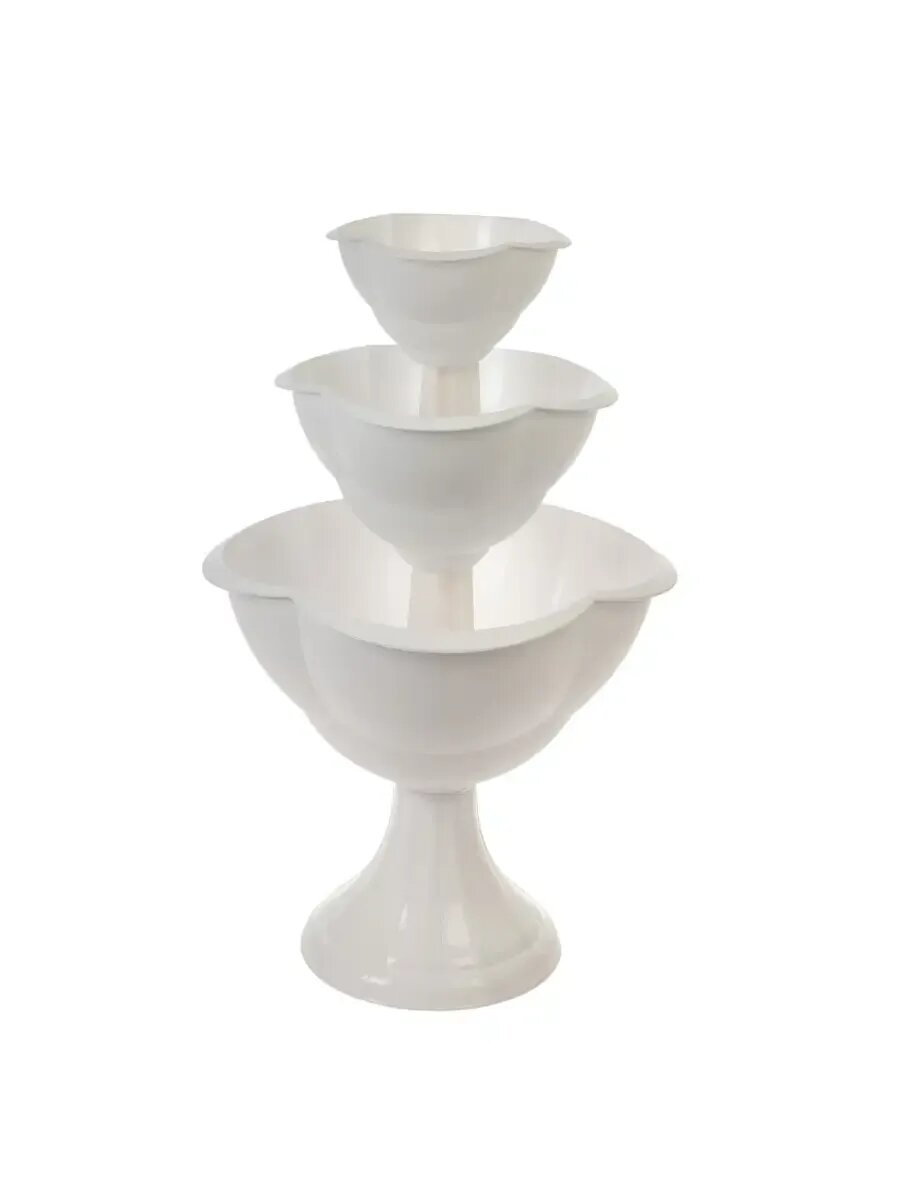 Клумба садовая DENCO Seller, пластик, 3 уровня, d 27/40/55 см