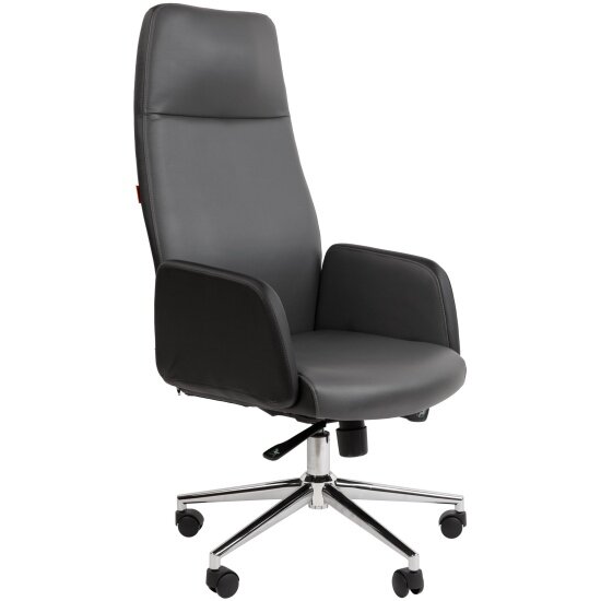 Кресло офисное Chairman 929 Россия экопремиум черный/серый