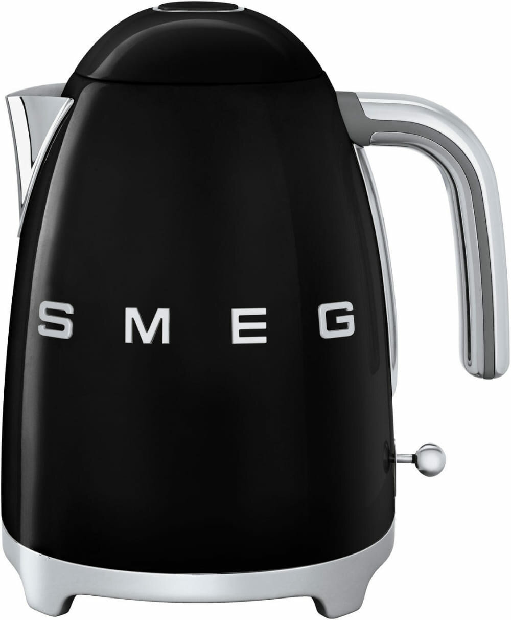 Электрический чайник Smeg KLF03BLEU, 1.7 л, 2400 Вт, скрытый нагревательный элемент, фильтр, материал корпуса - металл