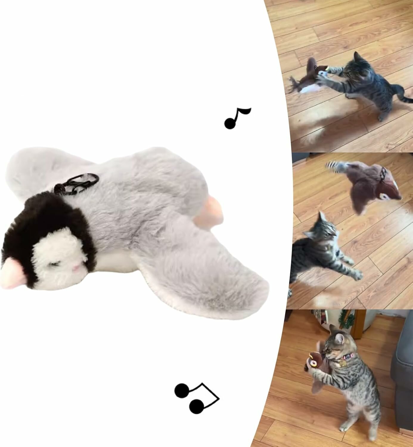 Плюшевый электрический воробей-игрушка для домашних животных