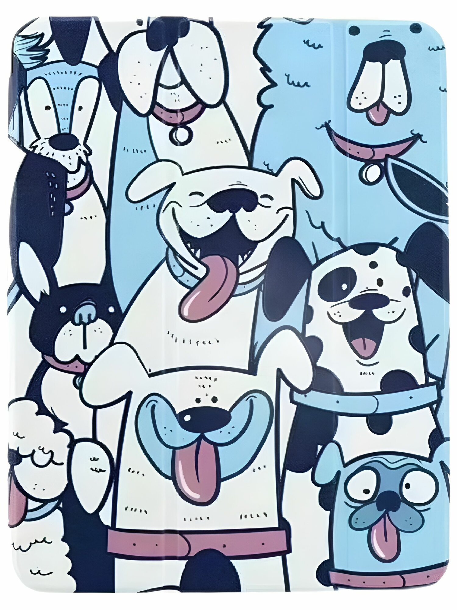 Чехол на Lenovo Zhaoyang K10 / Tab M11 (TB-330FU) / Xiaoxin Pad 2024 (TB-331FC) 11 дюйма, 2024 года, веселие собачки (с отсеком для стилуса)