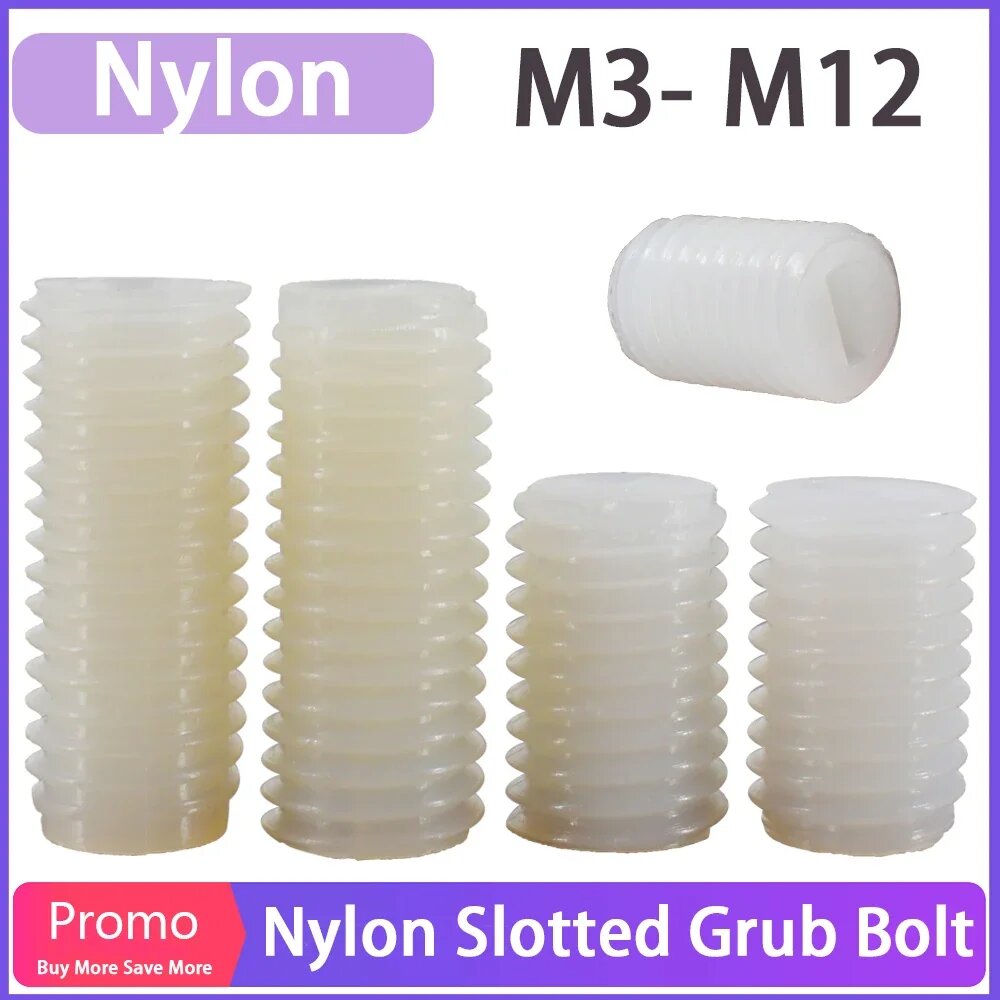 Изолированные нейлоновые болты M3-M12 M12, 40mm (10PCS)