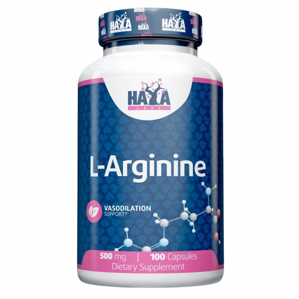 HaYa Labs L-Аргинин ( L-Arginine ) 500 mg 100 caps