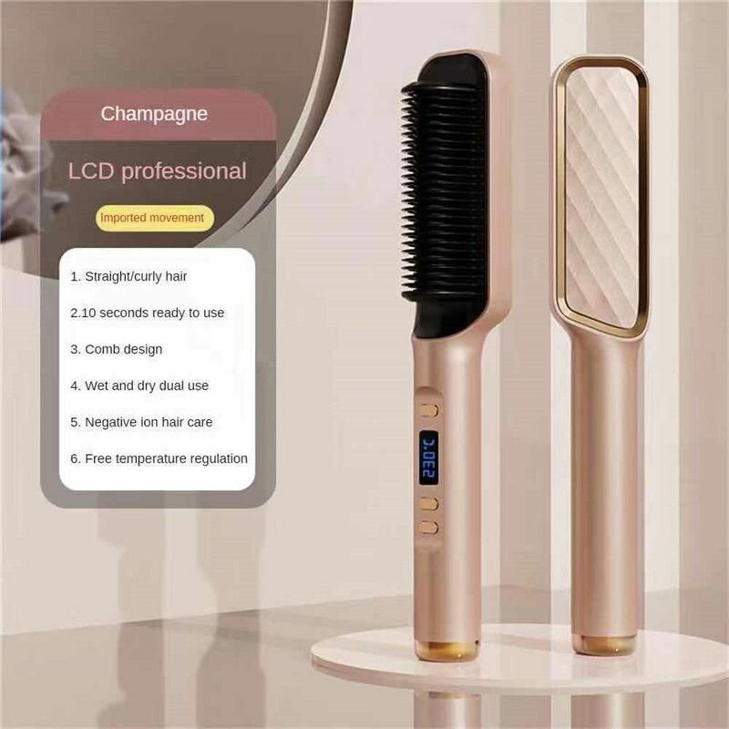 Выпрямитель для волос 2 в 1, используется для кудряшек и прядей волос