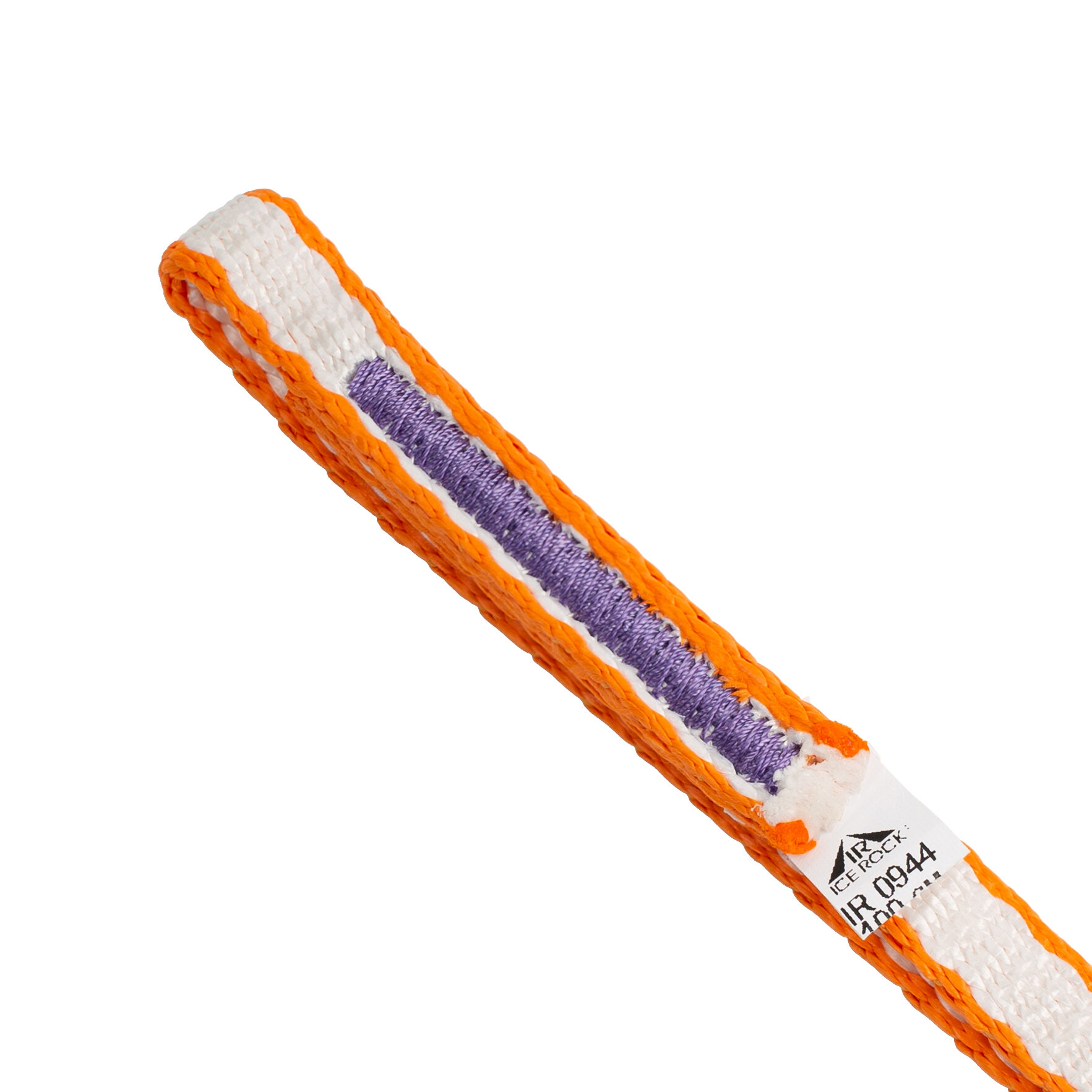 Петля 100 см. бело оранжевая, дайнема, шир. 10 мм. Вертикаль анкерная станционная скалолазная