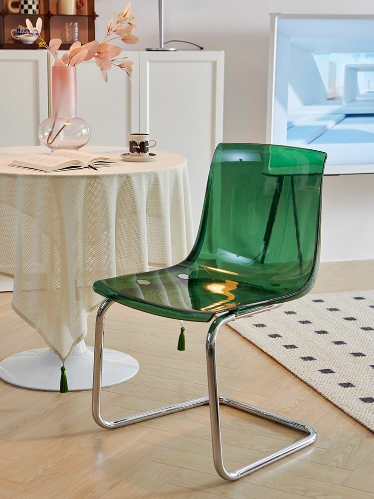 Прозрачный обеденный стул, акриловый обеденный стул