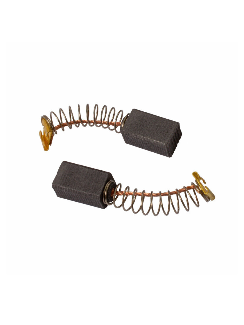 Щетки угольные 6,5х7,5х12 мм999041 (пружина, разъем "мама") (комплект 2 шт) для лобзика HITACHI FJ 50VA