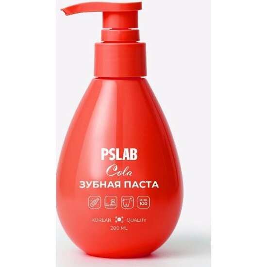 Зубная паста Pslab укрепляющая эмаль, кола, 200 мл