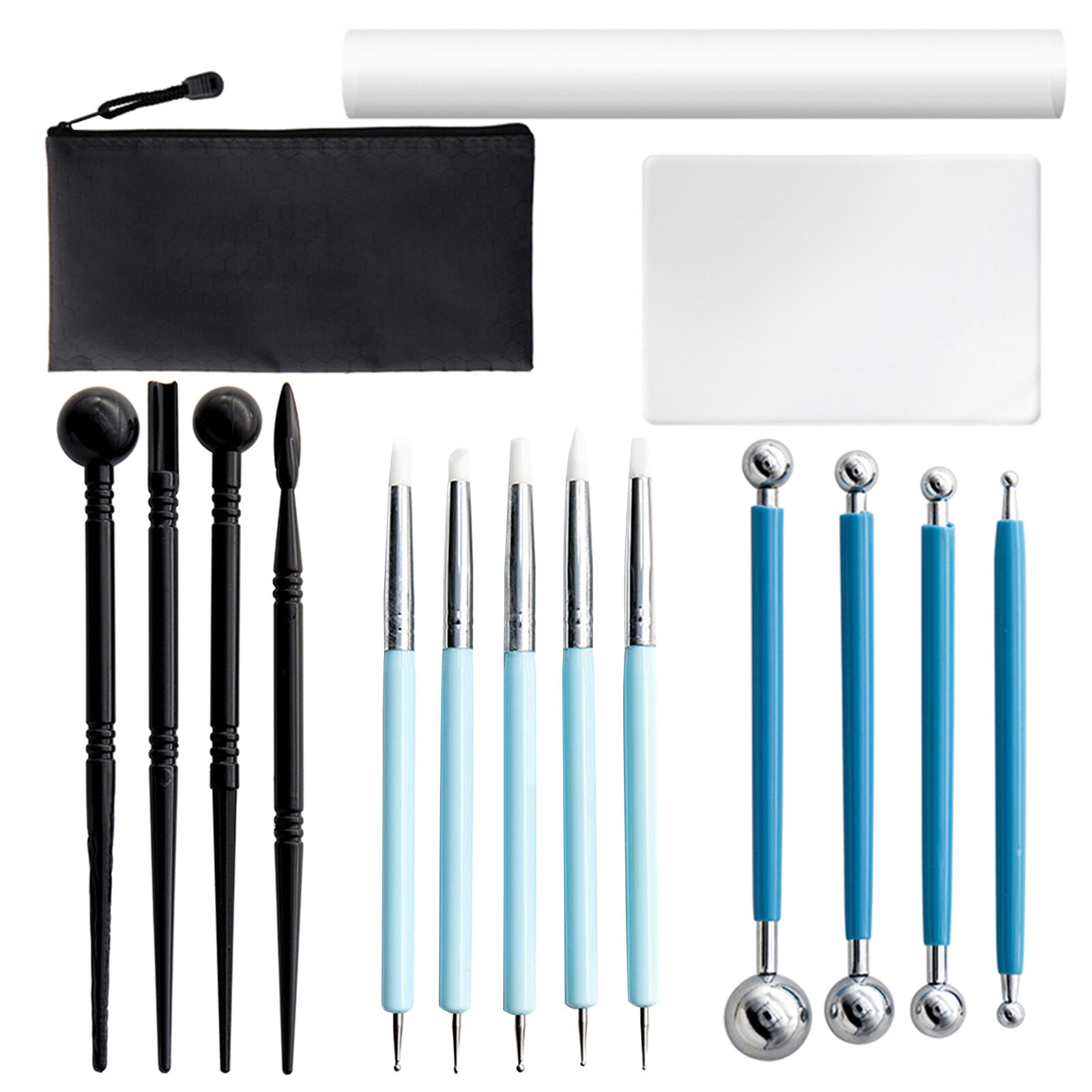 1 набор из 15 предметов, набор гончарных инструментов