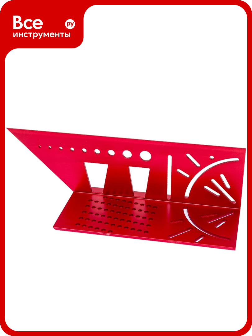 Многофункциональный разметочный V-образный угольник WOODWORK 215 мм, алюминиевый MGR-215, Дополнительные характеристики