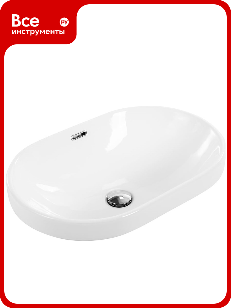 Керамическая полувстраиваемая раковина BelBagno BB1004, с этой работой может легко