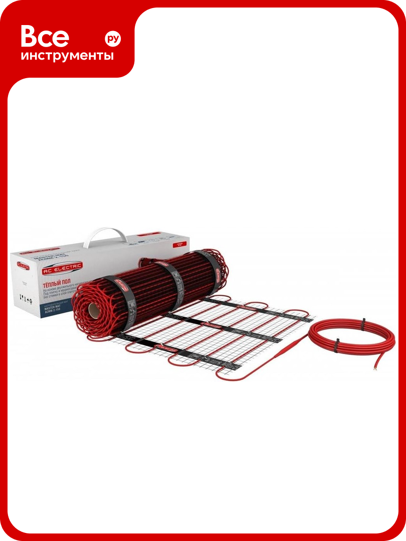 Нагревательный мат AC ELECTRIC ACMM 2-150-12 комплект теплого пола НС-1179169