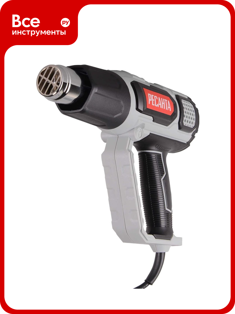 Строительный фен Ресанта ФЭ-2000ЭКД 75/2/3, для пайки и сварки пластмассовых изделий