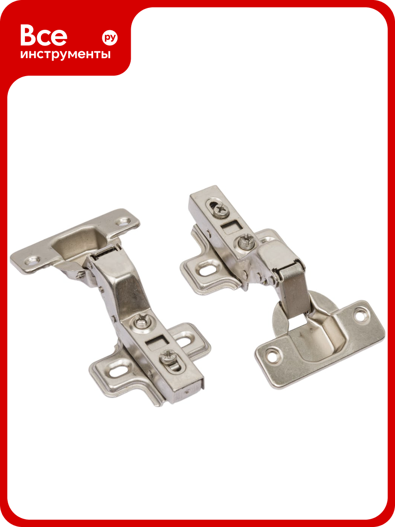 Петля Tech-Krep/Zitar внутренняя с доводчиком Clip-on эконом D35, 2 шт, крепления фасада