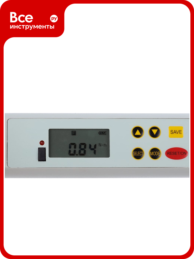 Динамометрический электронный ключ CMT 60-300 Нм, градация 0,1 Нм, ЖК-дисплей.