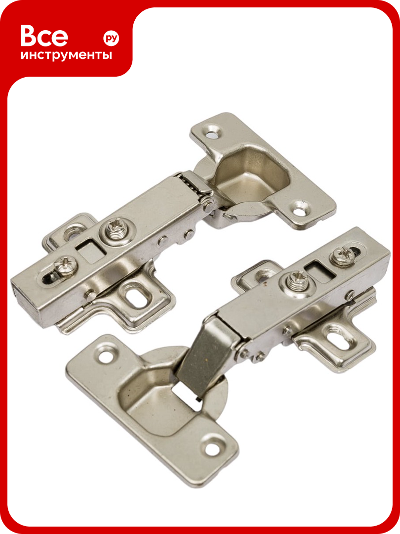 Накладная петля с доводчиком STARFIX Clip-on, 2 шт. SMF-95501-2, мебельная