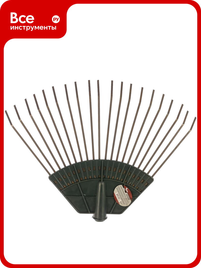 Веерные пластинчатые грабли без черенка РОС 76941, пластиковый корпус, бытовое назначение, отверстие под саморез