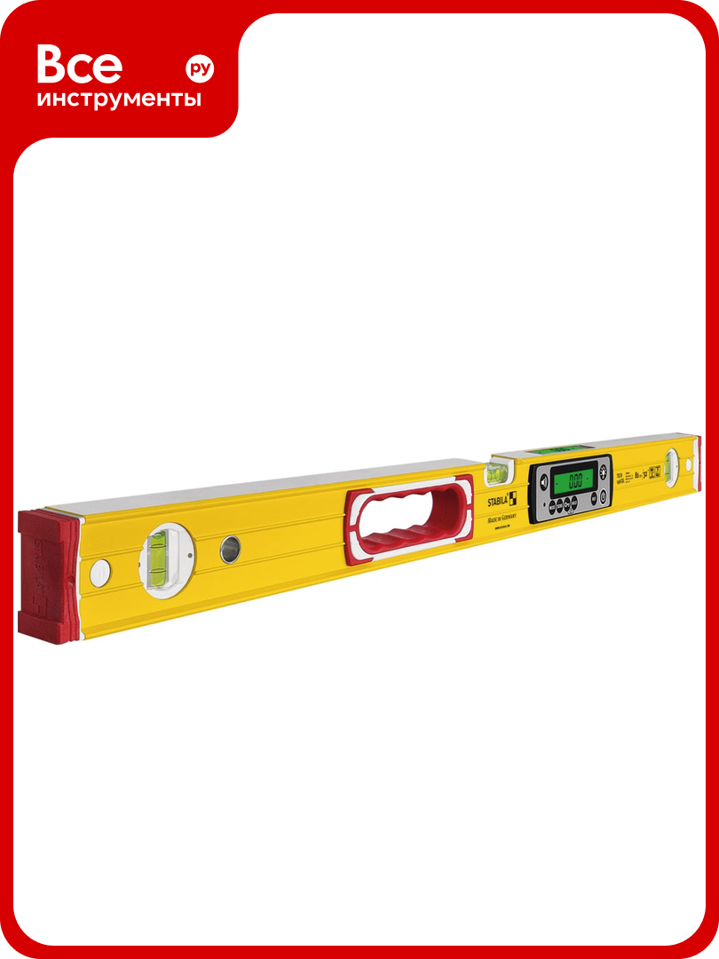 Уровень STABILA tech 196 dl, 81см (ip 67, 2верт,1гориз, 2 жк диспл, мгновенного и удобного