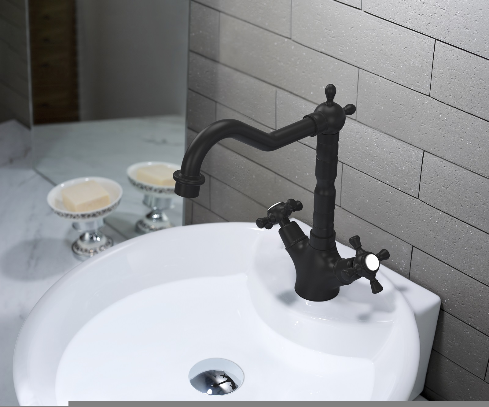 Смеситель для раковины Timo Nelson 0143/03F черный