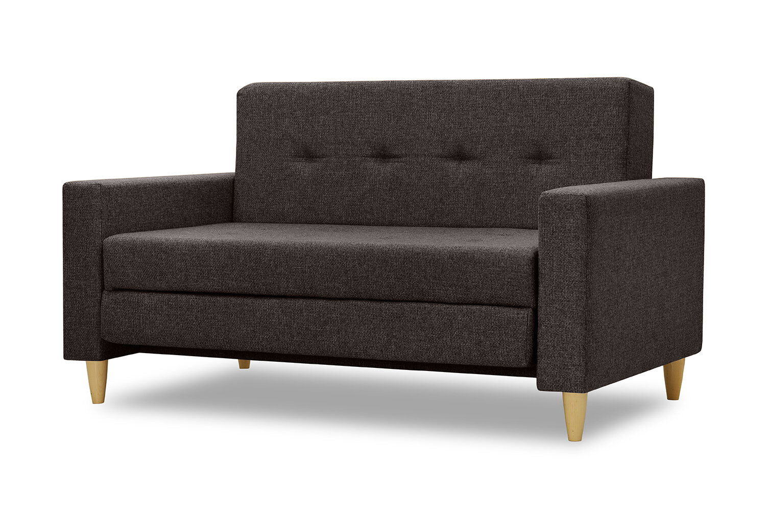 Диван-кровать Hoff Хаген 146х85х89 см, обивка рогожка, цвет кофейный