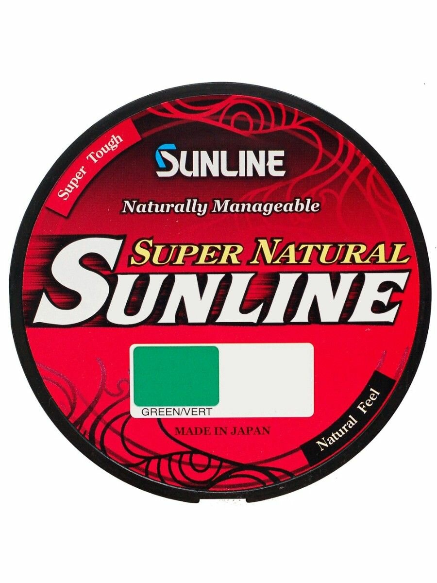 Монофильная леска для рыбалки SUNLINE Super NATURAL 600м (green) #2/8LB/0.235мм