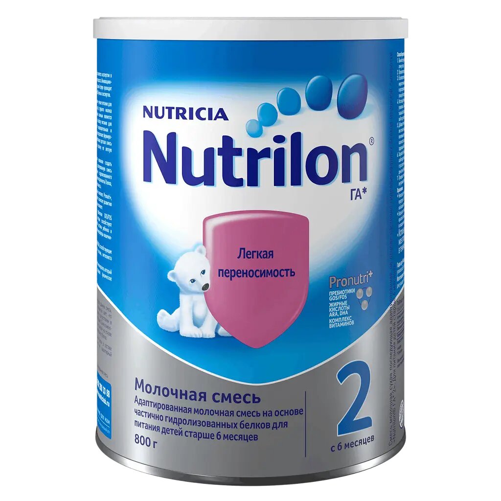 Nutricia Нутрилон 2 ГА Pronutri+ Сухая молочная смесь с 6 мес 800 г 1 шт