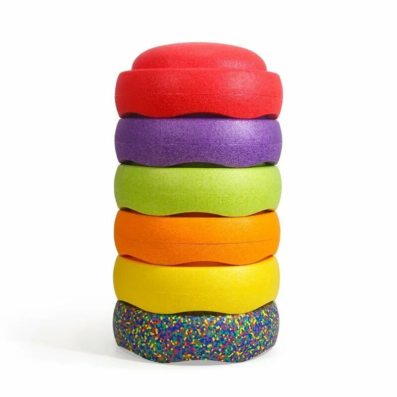 Балансир для детей/Балансировочные полусферы детские для свободной игры 6шт. круговой