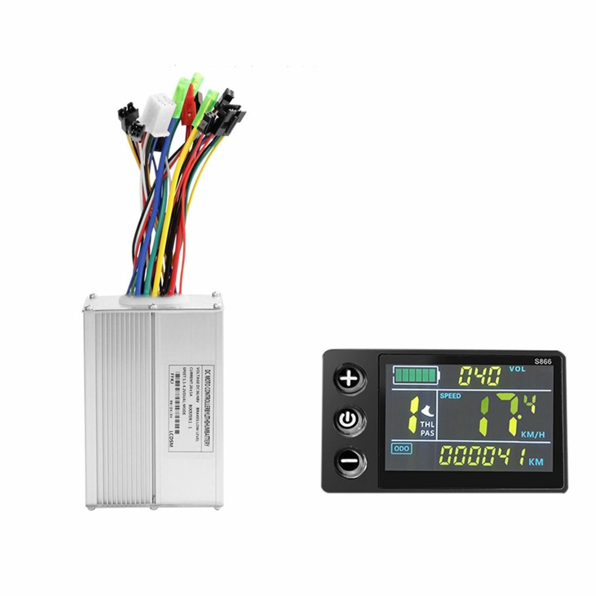 S866 Электрический велосипед ЖК-дисплей приборная панель SM5+2PIN+20A 36V/48V синусоидальный контроллер для комплекта модификации Mountain