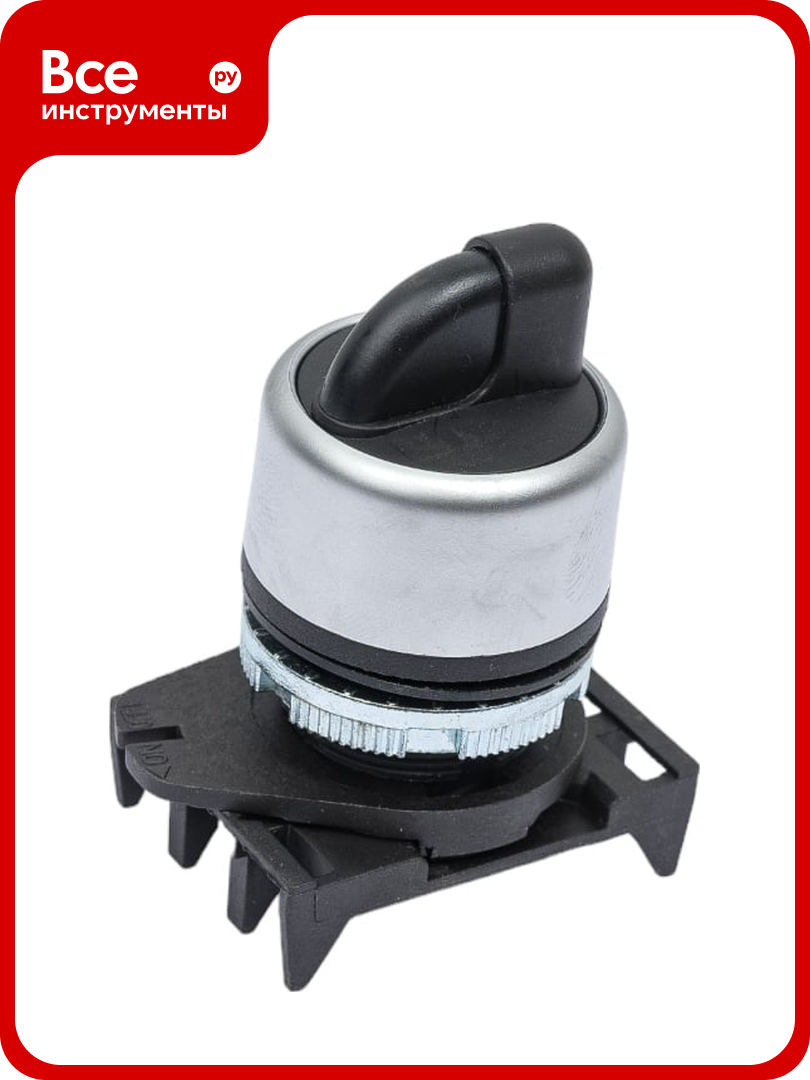 Переключатель на 3 положения DKC с возвратом стандартная ручка, черный ASSB6T3 94125, товара