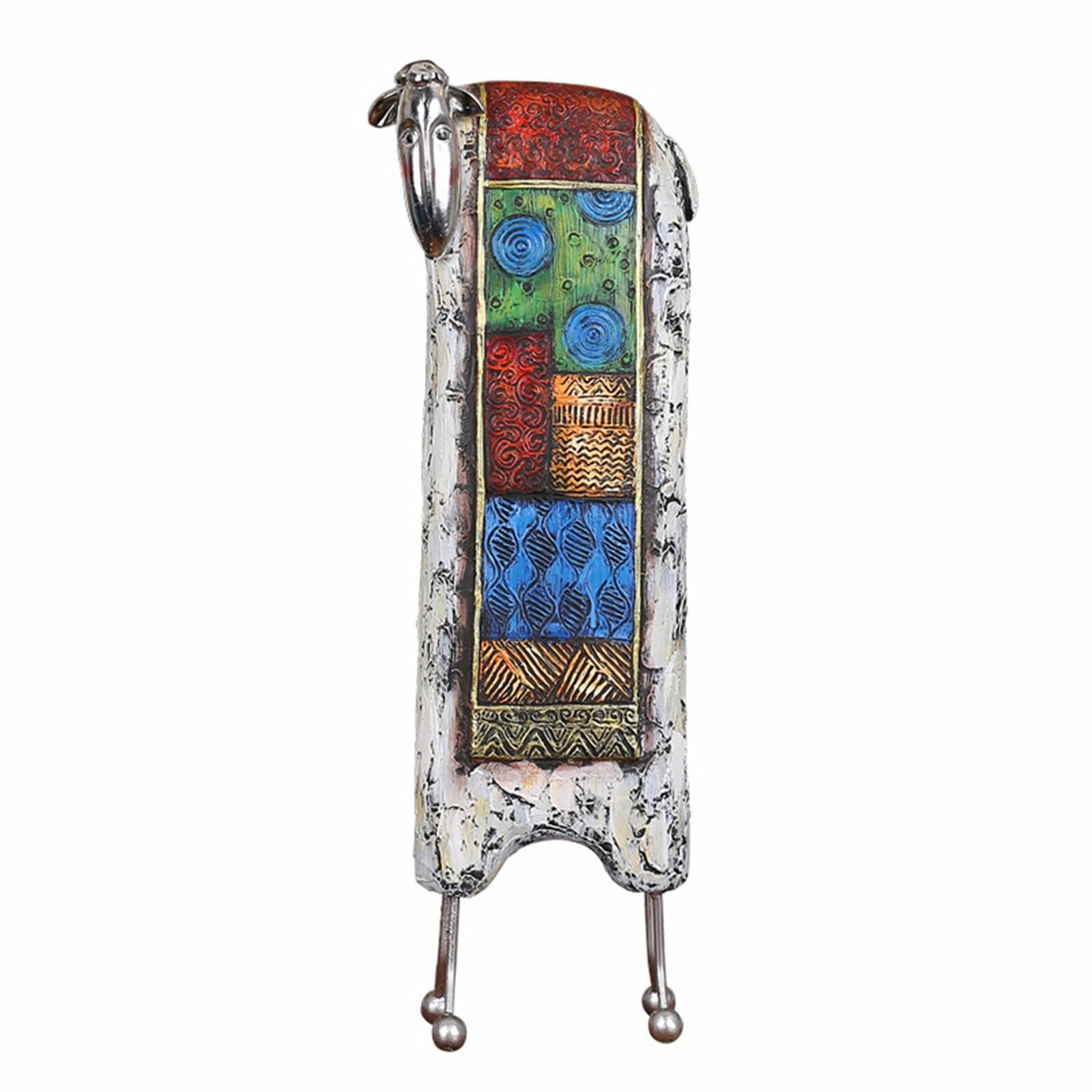 Разноцветная овечка из смолы в северном стиле: картина маслом для домашнего декора