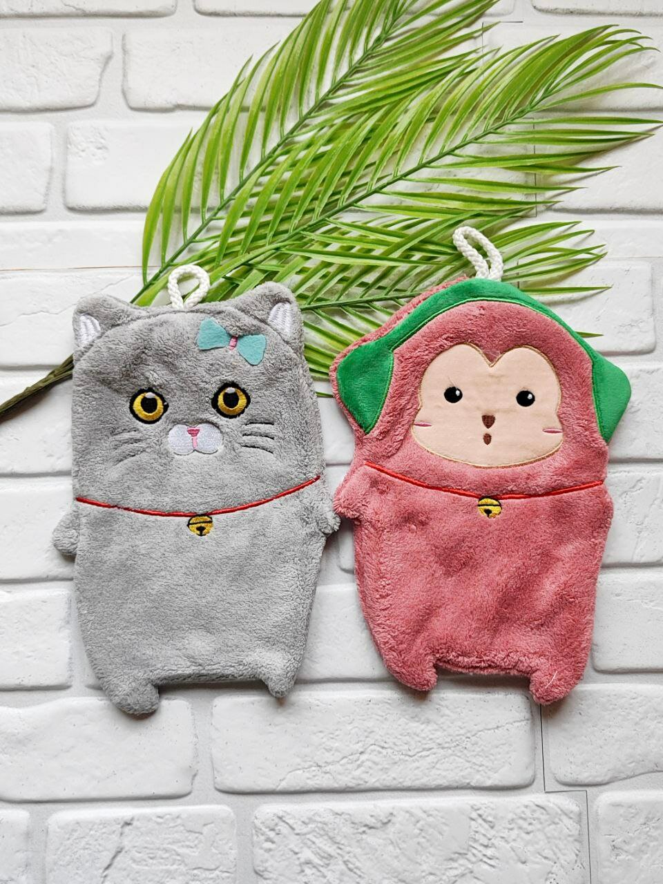 Прихватки кухонные Коты 2 штуки, из микрофибры