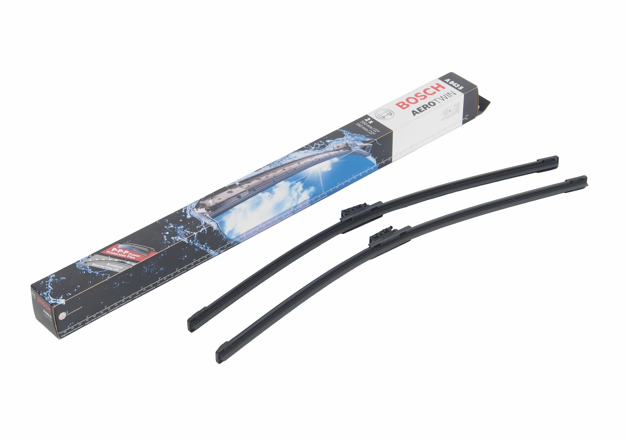 Щетка стеклоочистителя Bosch Арт. 3397009843 / 550/550мм Комплект 2 Aerotwin