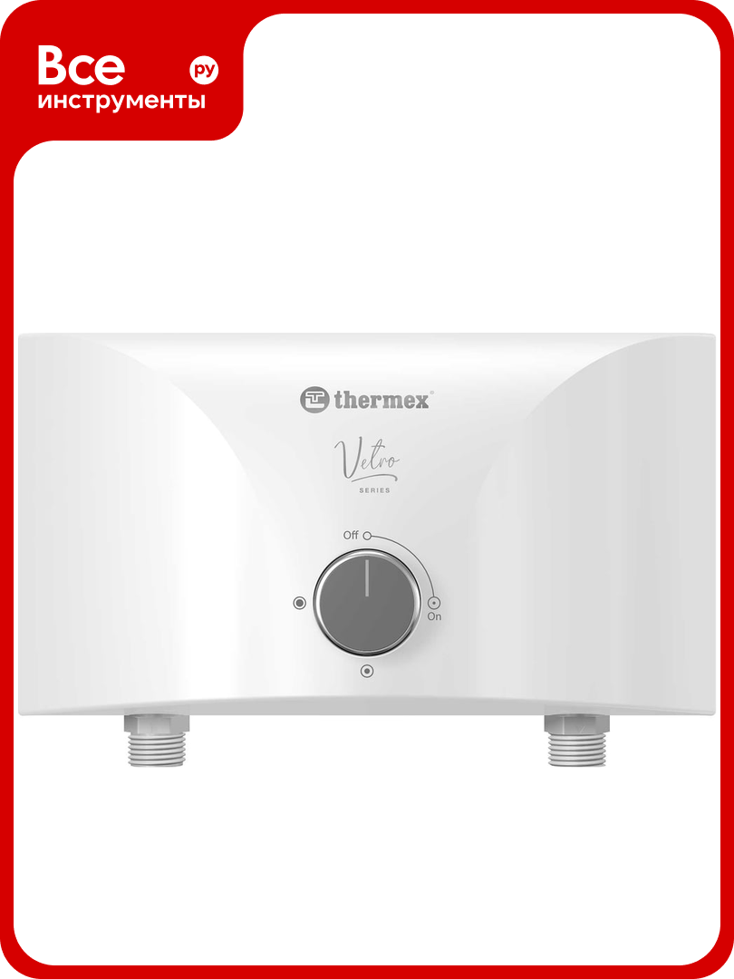 Электроводонагреватель проточный Термекс THERMEX Vetro 6500 combi ЭдЭБ04866, 6500 Вт, стекло