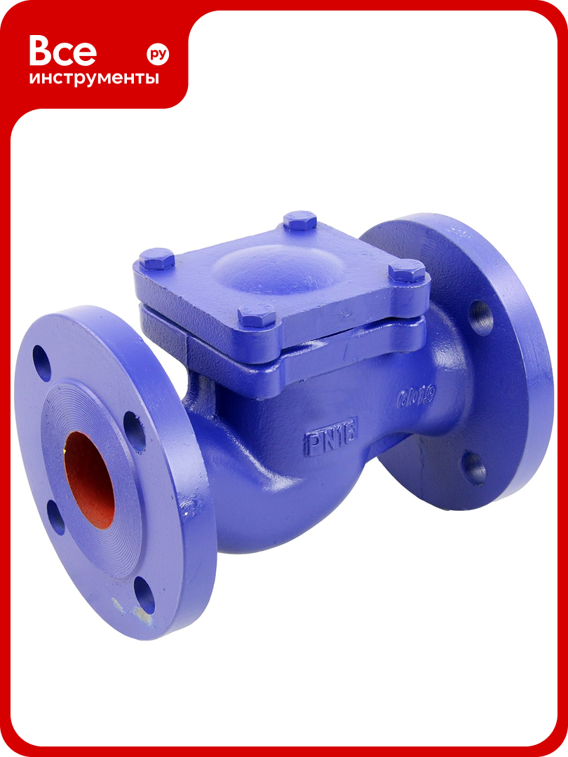 Клапан обратный подъемный DN.ru 287A Ду50 Ру16 фланцевый, чугунный D100-02376 для профессионального применения
